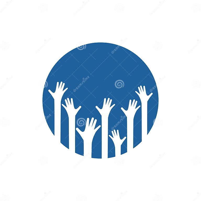 Hands Up Background Ilustration Stock Vector - Illustration of design ...