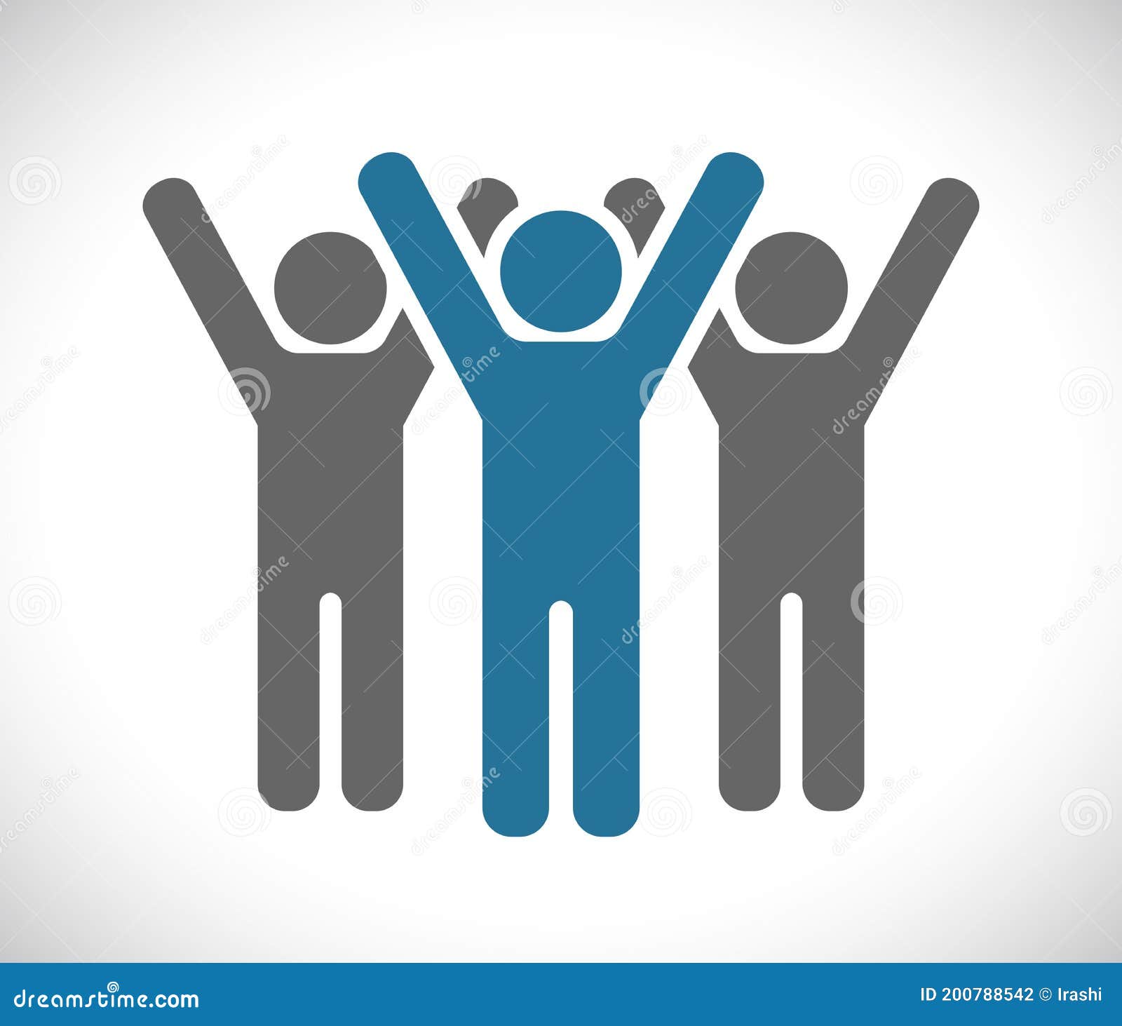 Hands up icon stock vector. Illustration of people, arms - 200788542