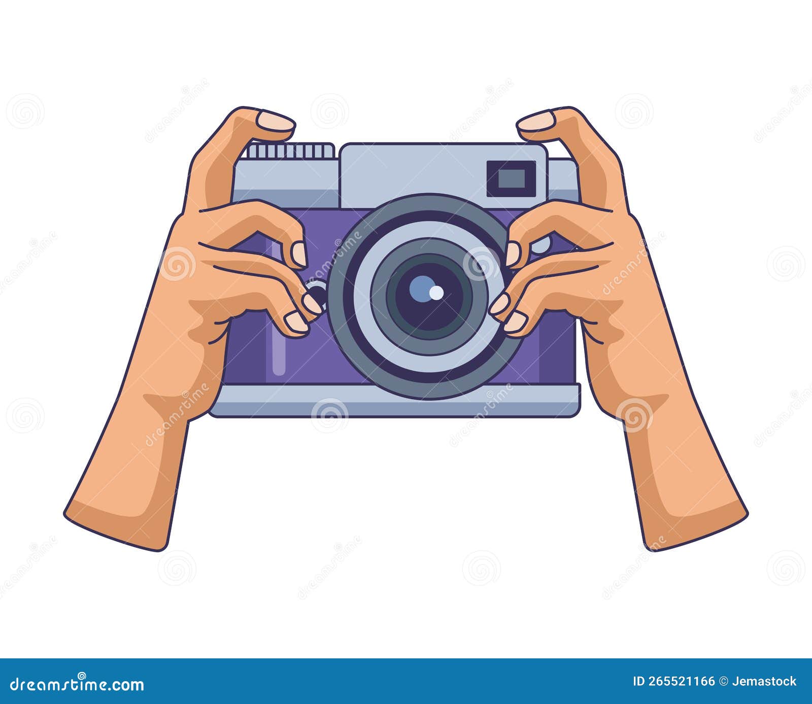 Hands Using Camera Photographic Stock Vector - Illustration of ...