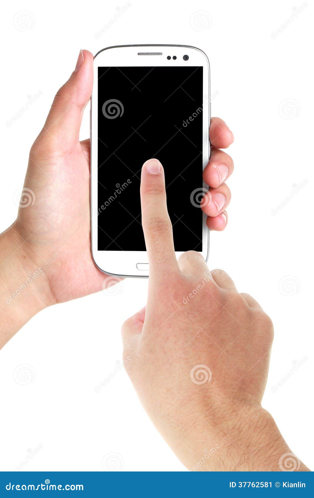 Hands Using Cell Phone stock image. Image of phone, business - 37762581