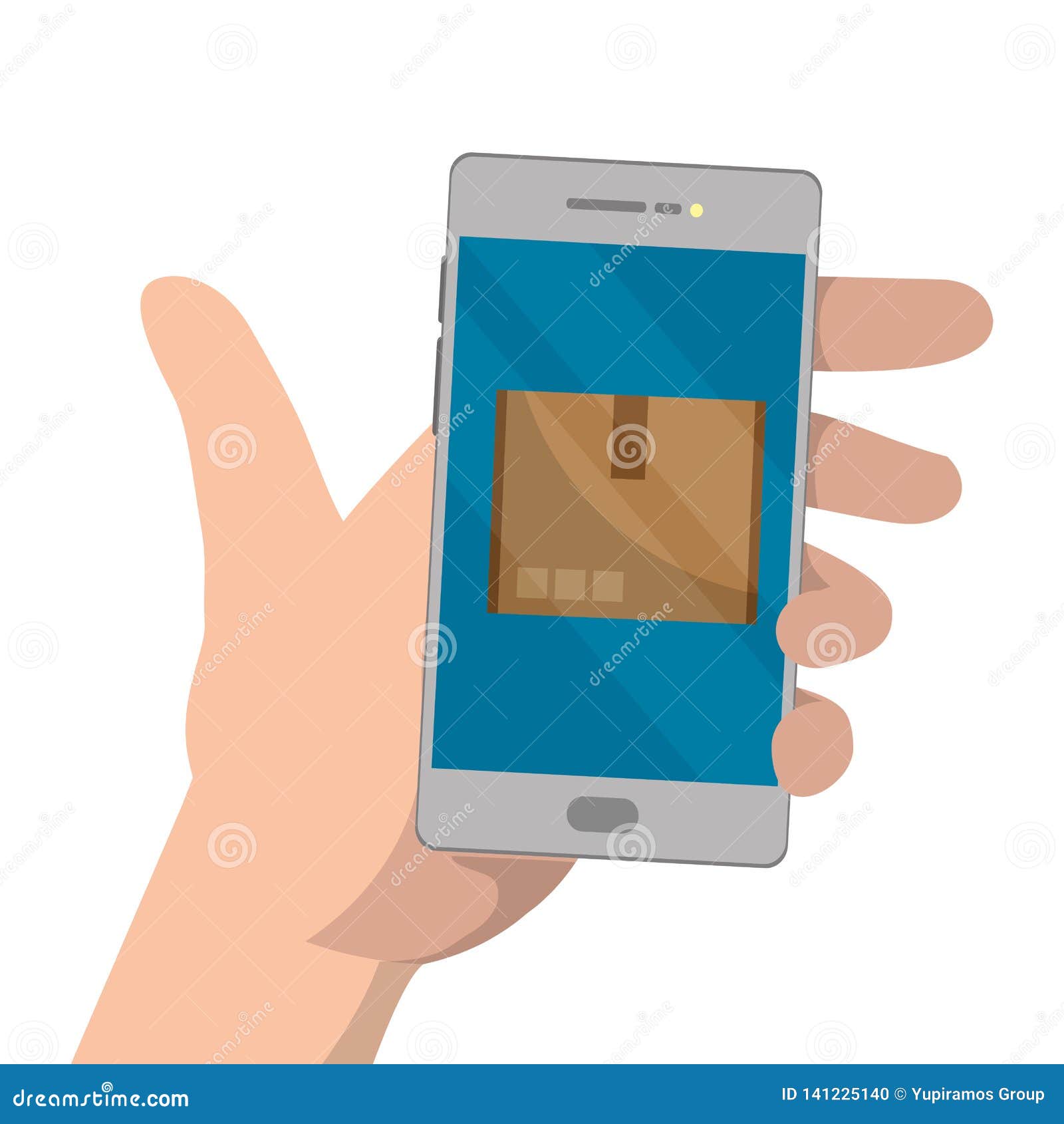 Hands using cellphone stock vector. Illustration of people - 141225140