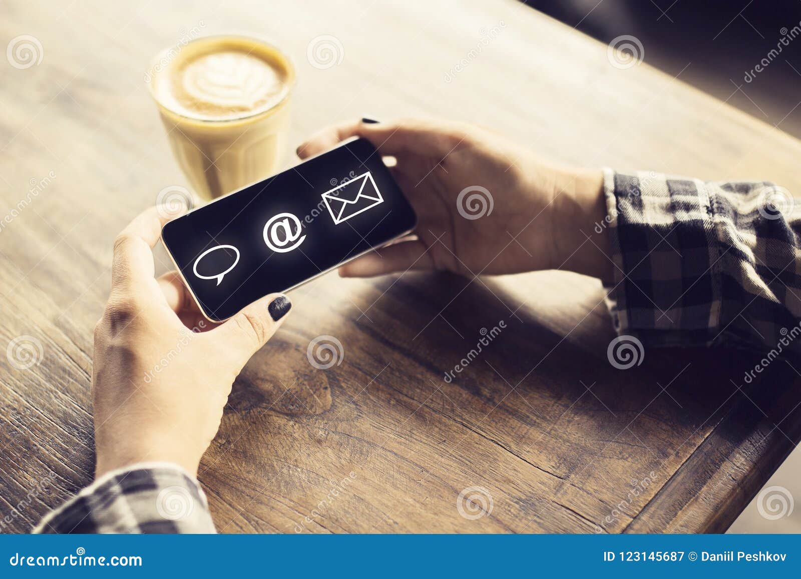 Hands using cellular phone stock image. Image of background - 123145687