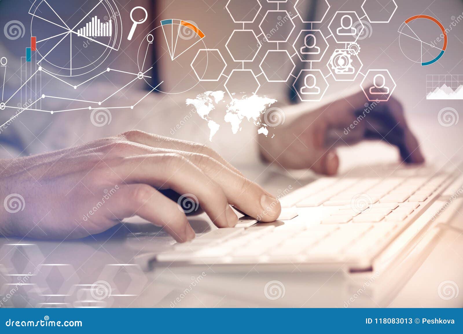 Future, Communication and Project Concept Stock Image - Image of ...