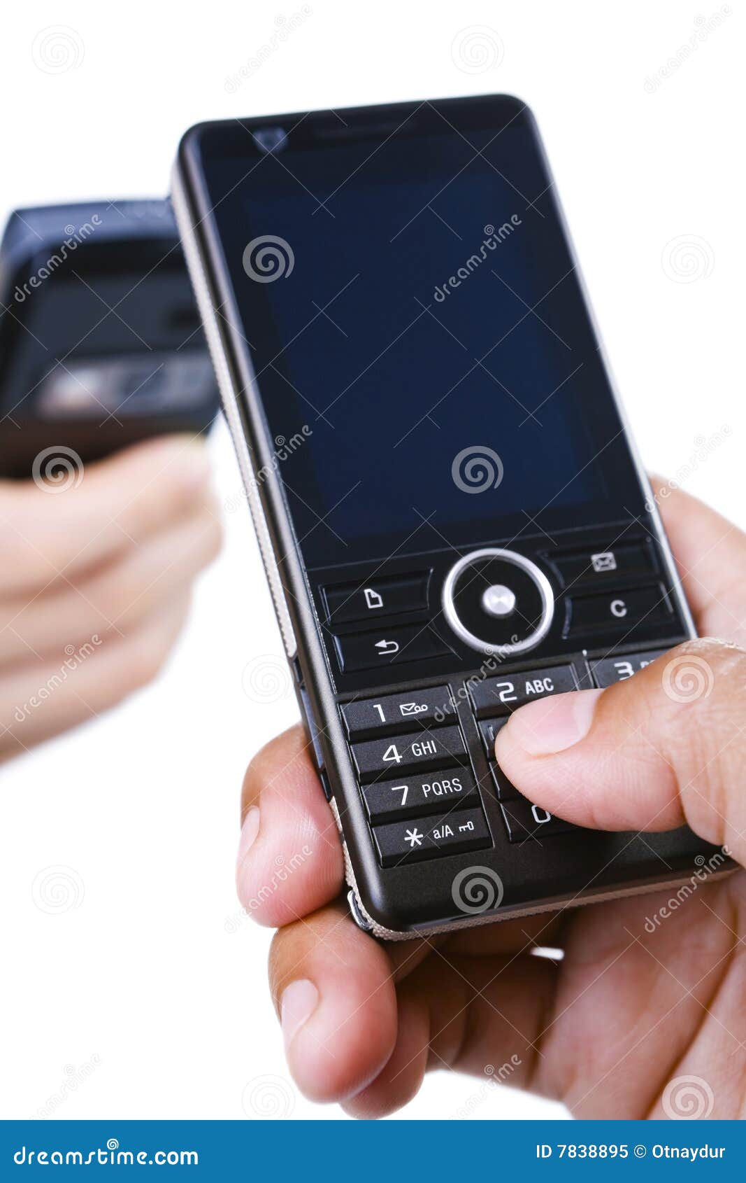 Hands Using a Mobile Phones Stock Image - Image of fingers, messaging ...
