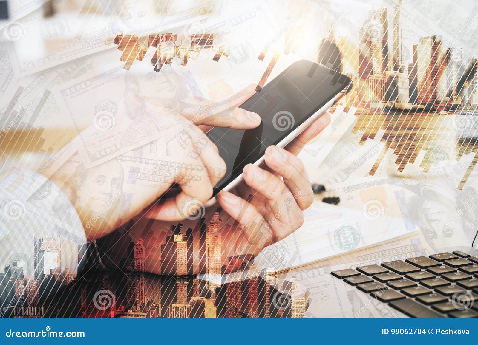 Communication and Financial Growth Concept Stock Photo - Image of ...
