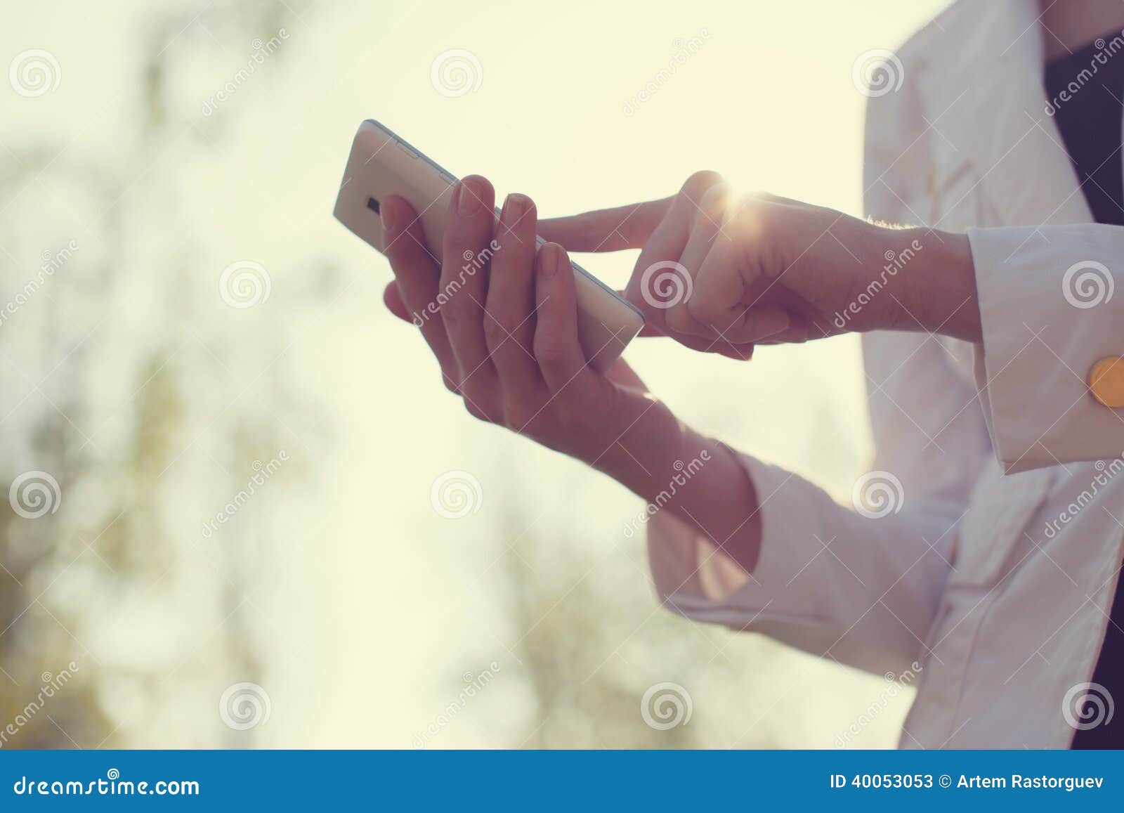 Hands using smartphone stock image. Image of reading - 40053053