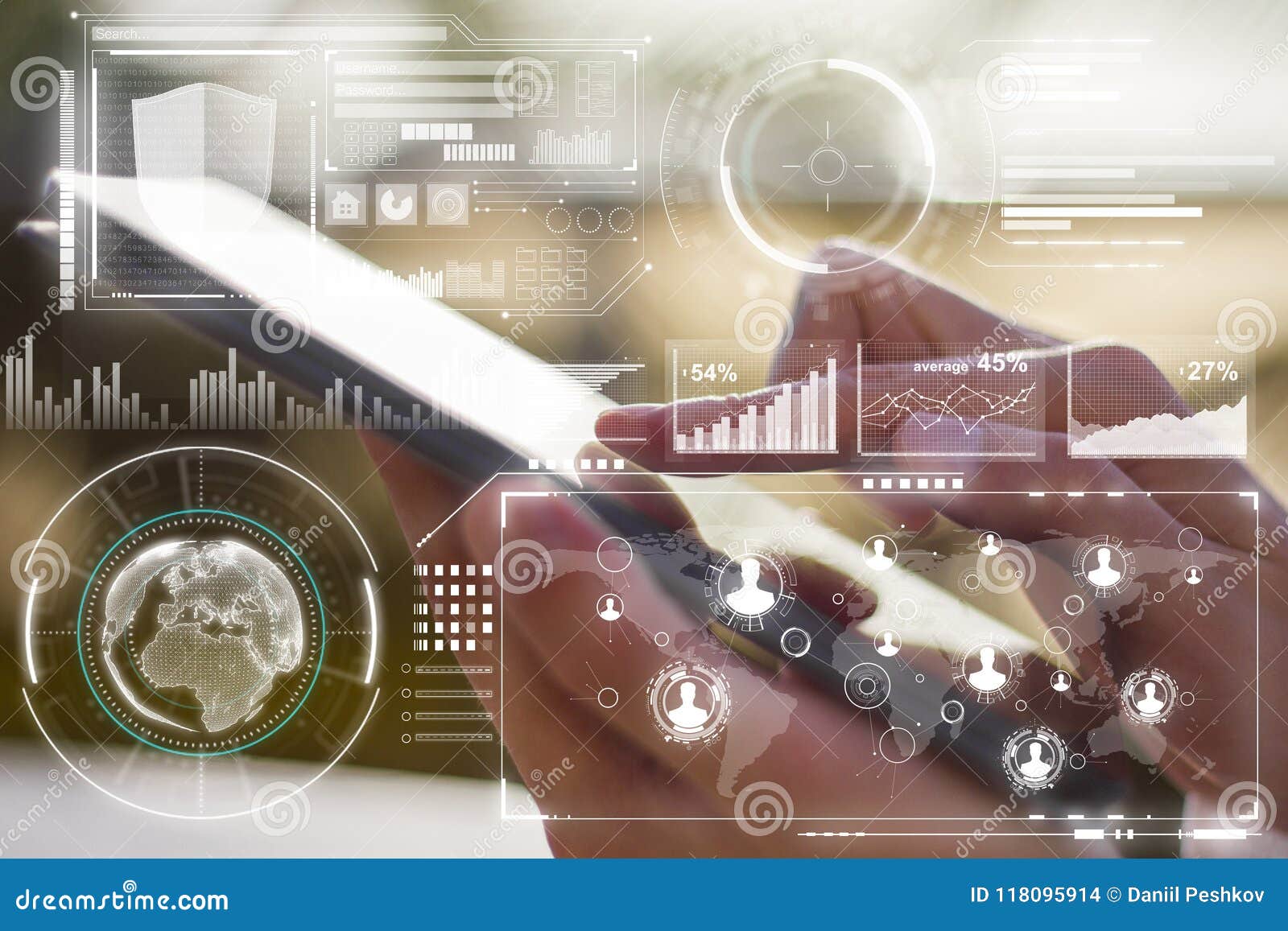 Technology, Innovation and Media Concept Stock Photo - Image of design ...