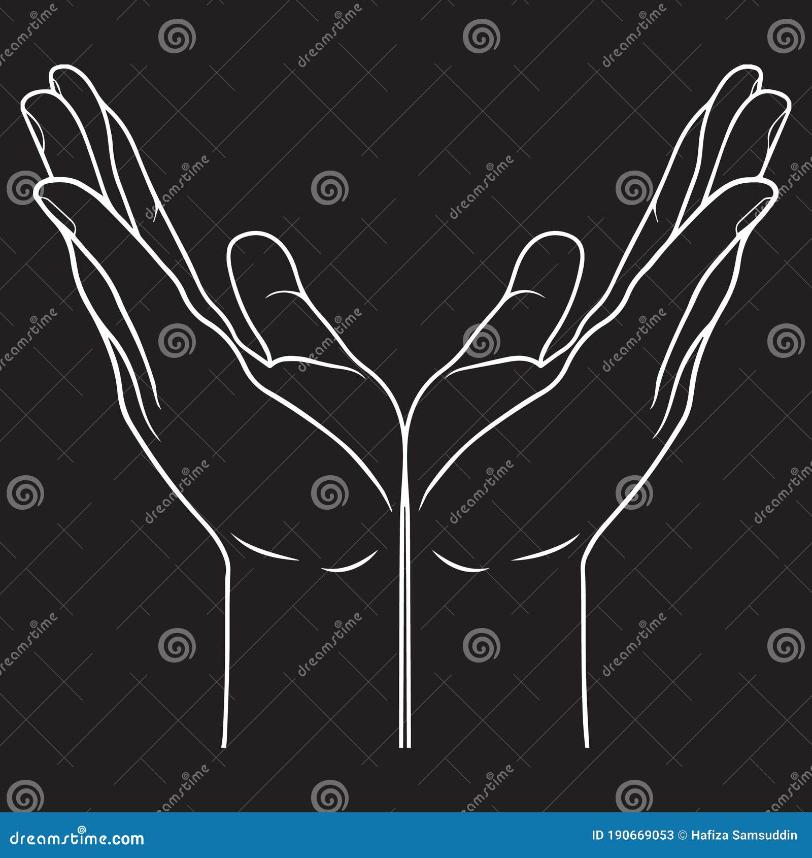 Hands. Vector Illustration Decorative Design Stock Vector ...