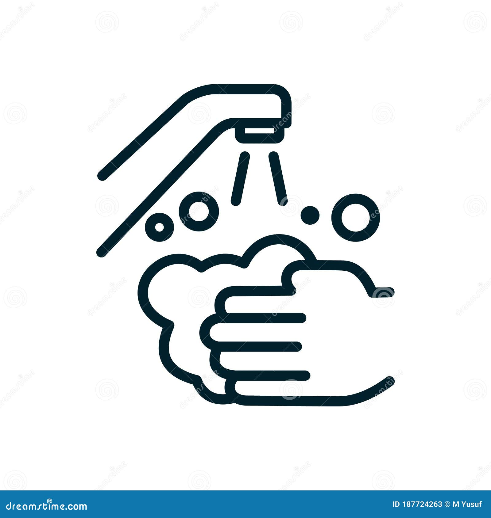 Hands Wash Water Faucet Icon Vector Stock Vector - Illustration of ... Hands Wash Water Faucet Icon Vector Stock Vector - Illustration of ...