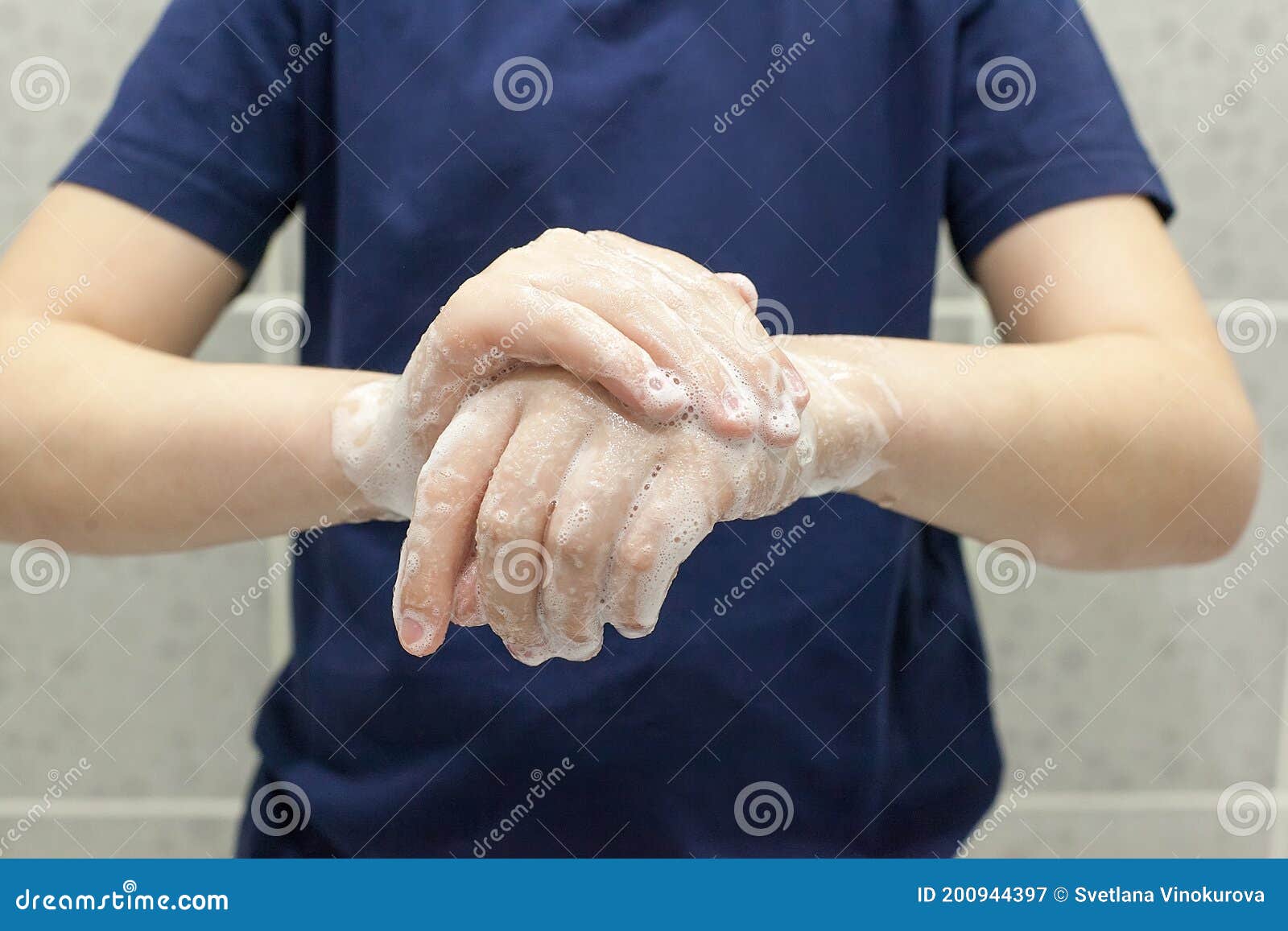 Hands Washing with Bubble Soap on White Background Stock Image - Image ...