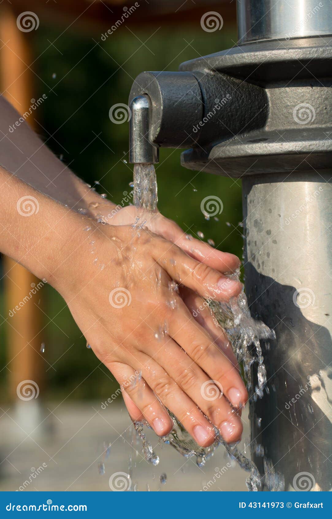 Hands Washing with Clear and Fresh Water Stock Image - Image of pouring ...