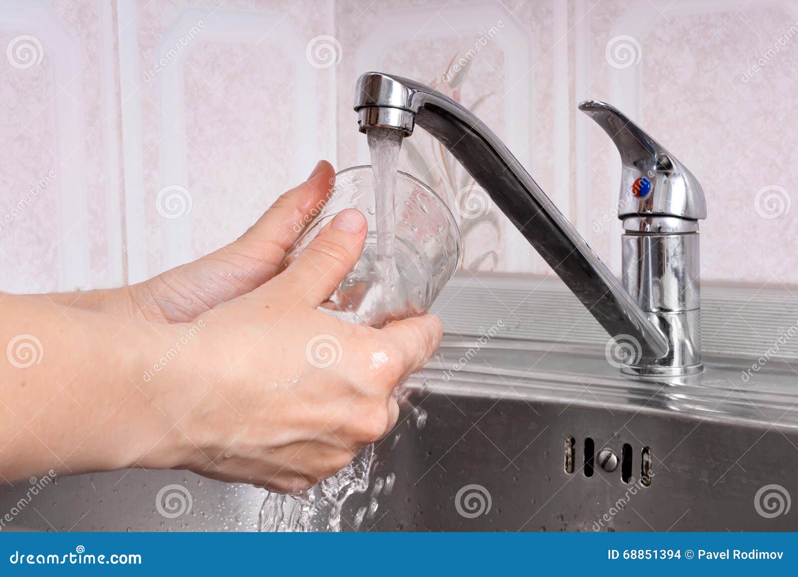 Hands washing the glass stock photo. Image of washing - 68851394