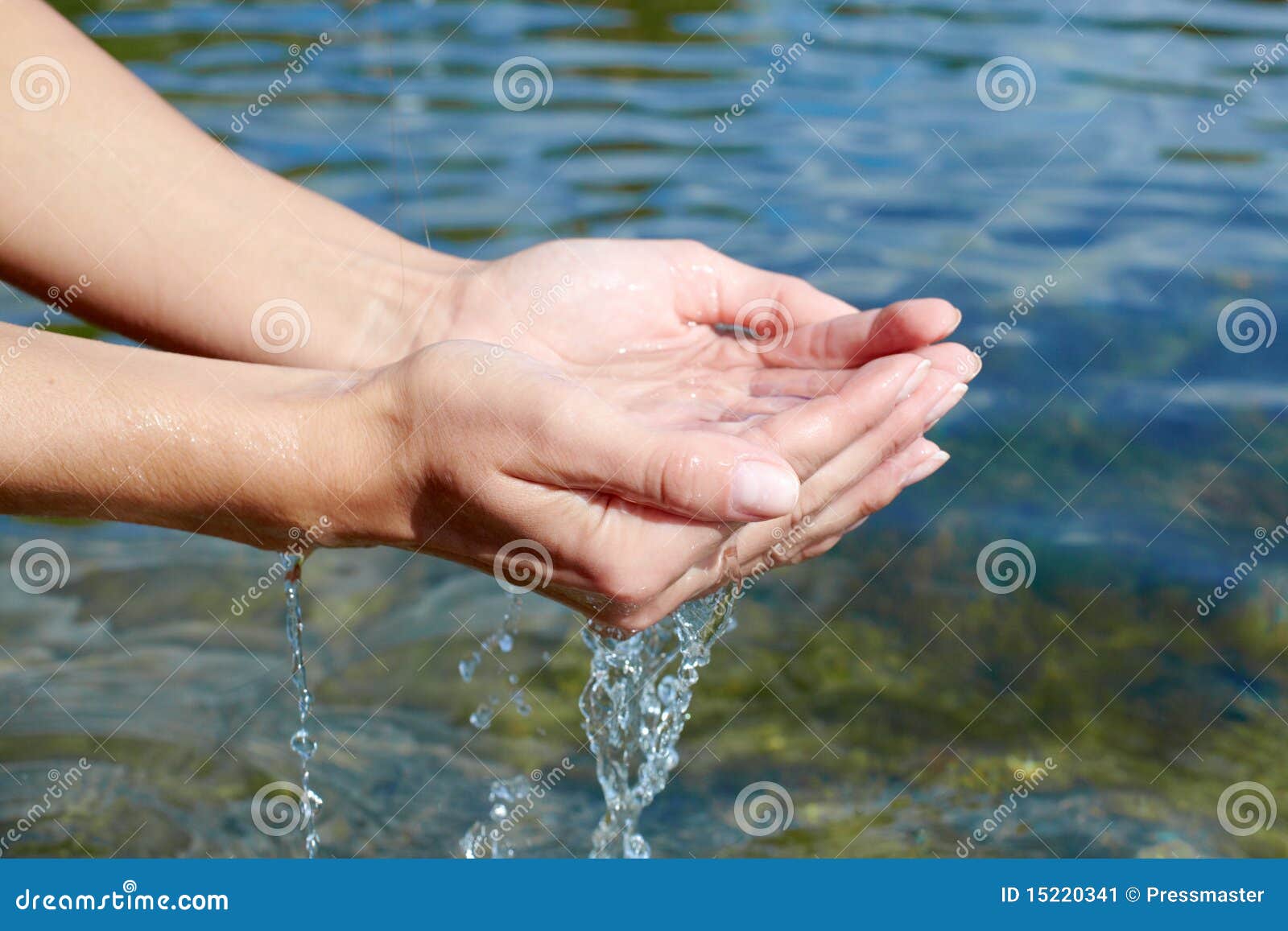 Hands with water stock image. Image of bodycare, clean - 15220341