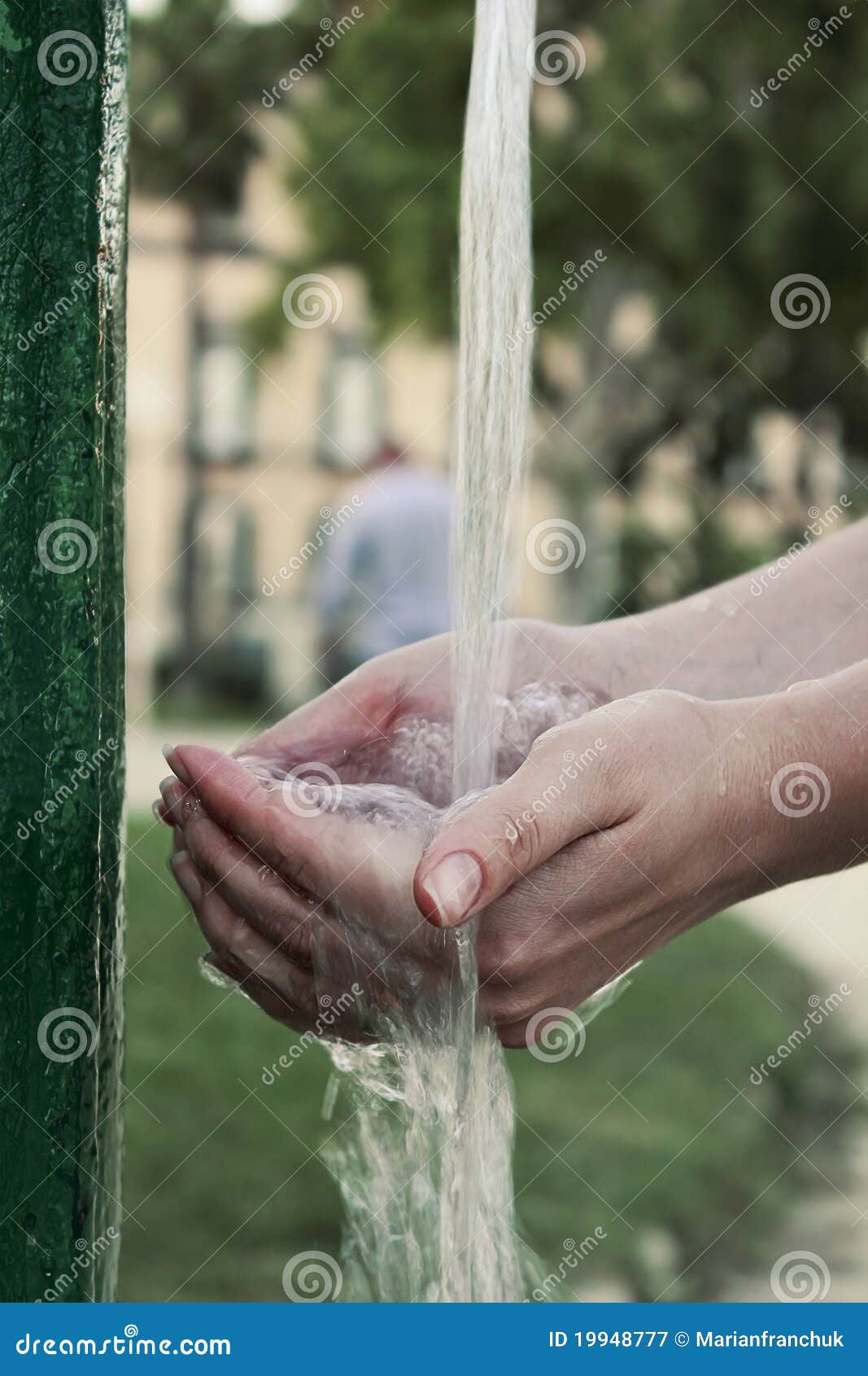 Hands and water stock image. Image of natural, clean - 19948777