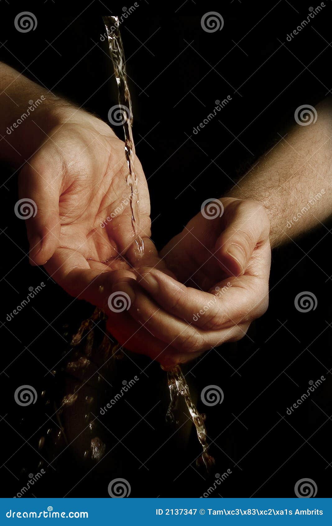 Hands with water stock image. Image of hand, black, homeopathy - 2137347