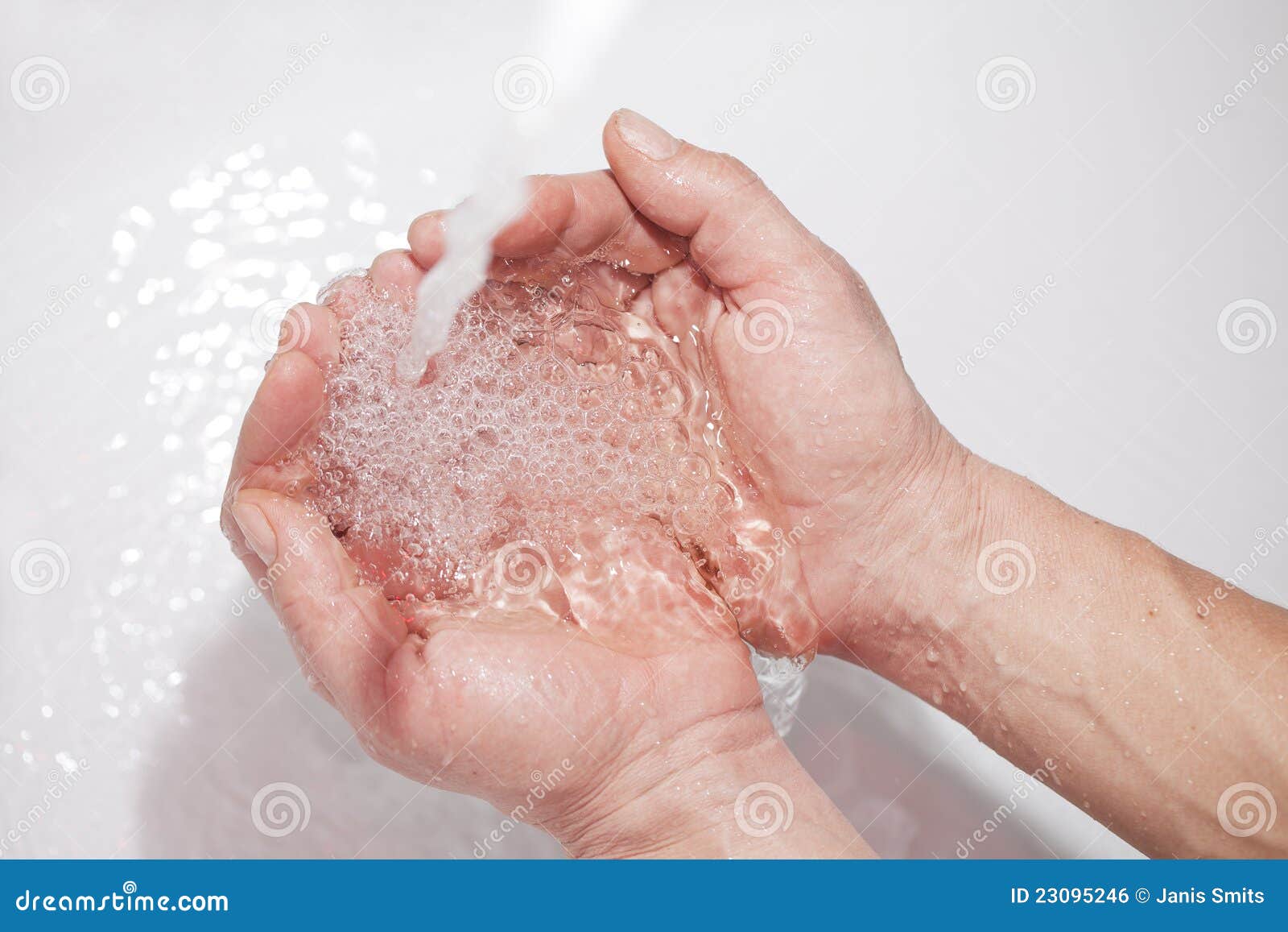 Hands and water. stock photo. Image of hand, sink, faucet - 23095246