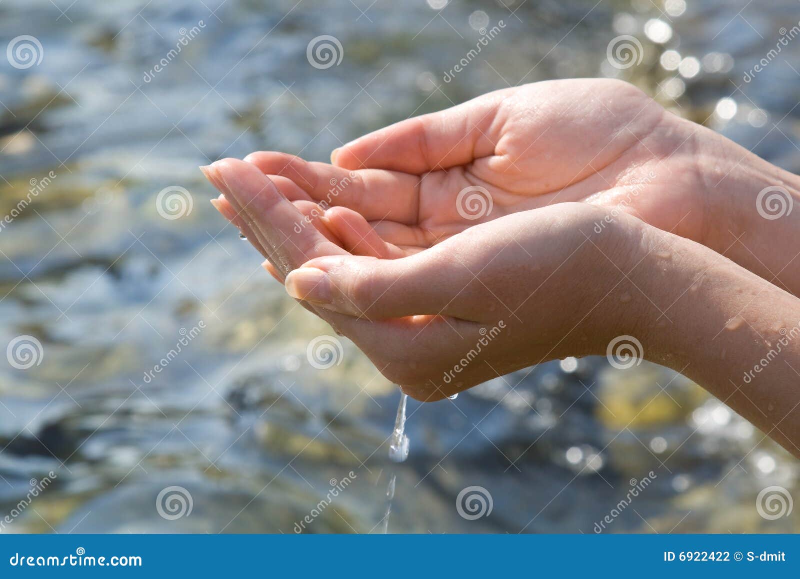 Hands with water stock photo. Image of refreshment, human - 6922422