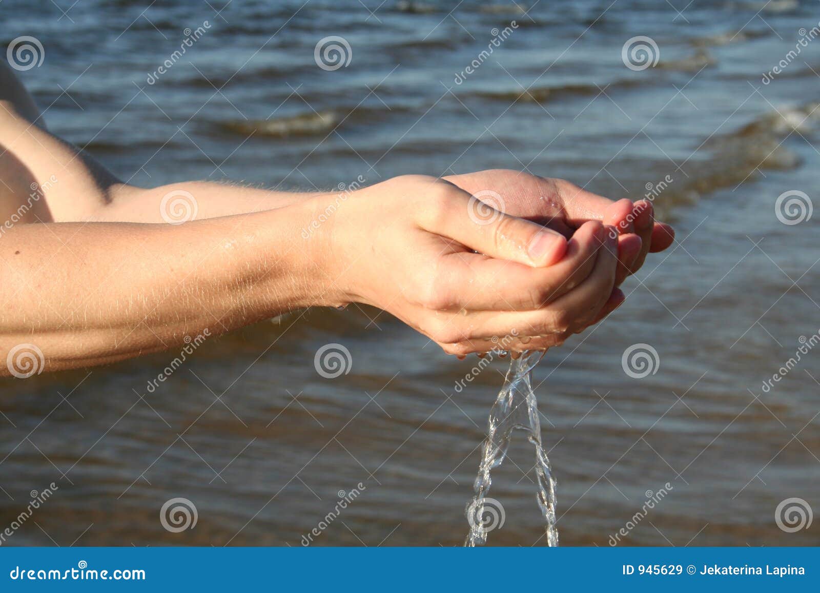 Hands_water stock image. Image of body, season, summer - 945629