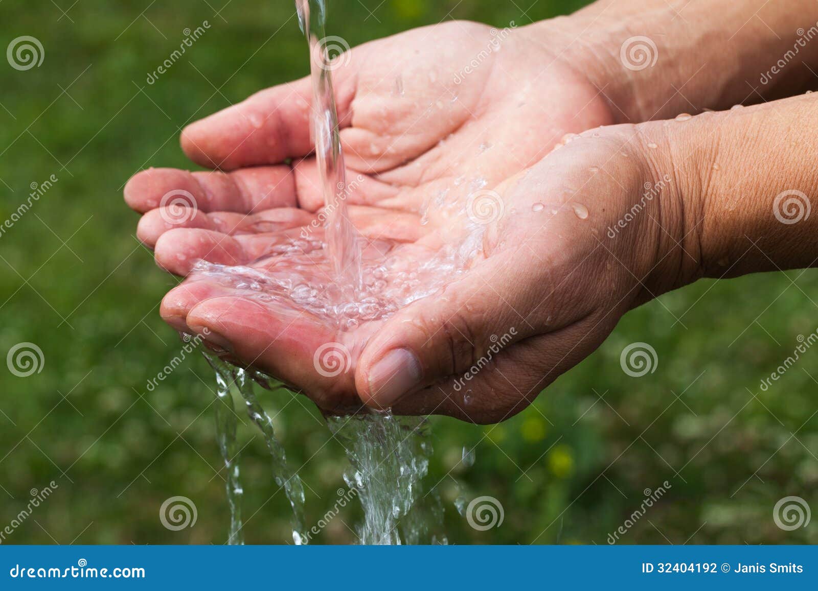 Hands and water. stock photo. Image of water, flowing - 32404192