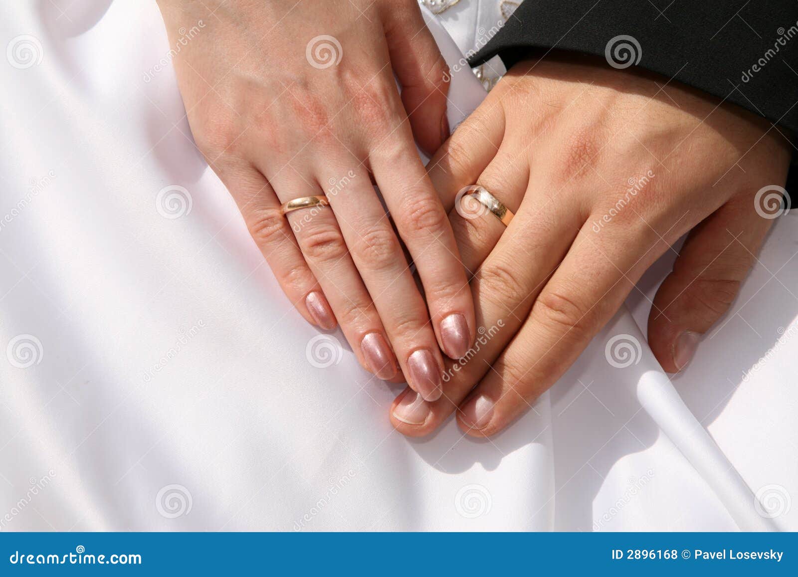 Hands with wedding rings stock photo. Image of beautiful - 2896168