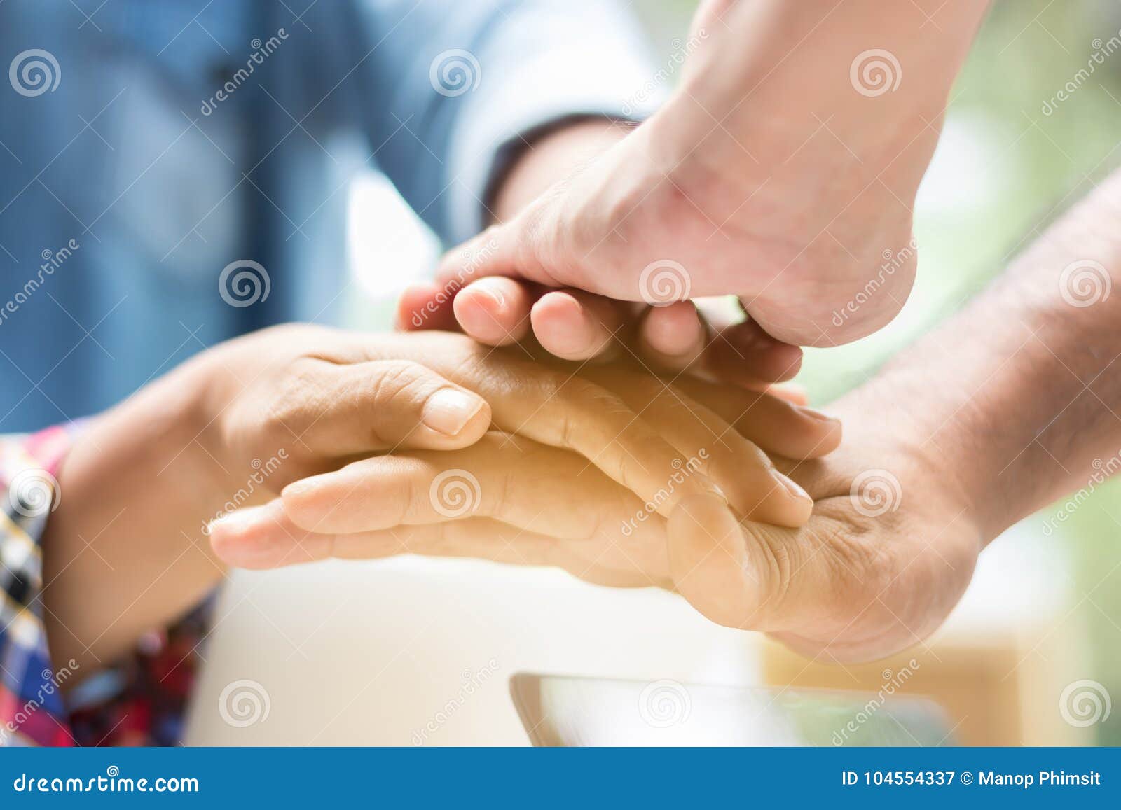 Hands Were a Collaboration Concept of Teamwork Stock Image - Image of ...