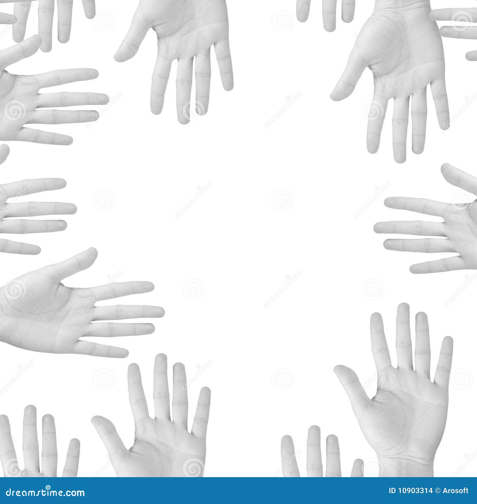 Hands on white. stock photo. Image of series, isolate - 10903314