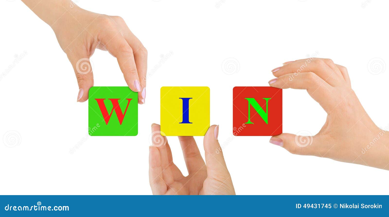 Hands and Win stock image. Image of hand, decisions, hands - 49431745