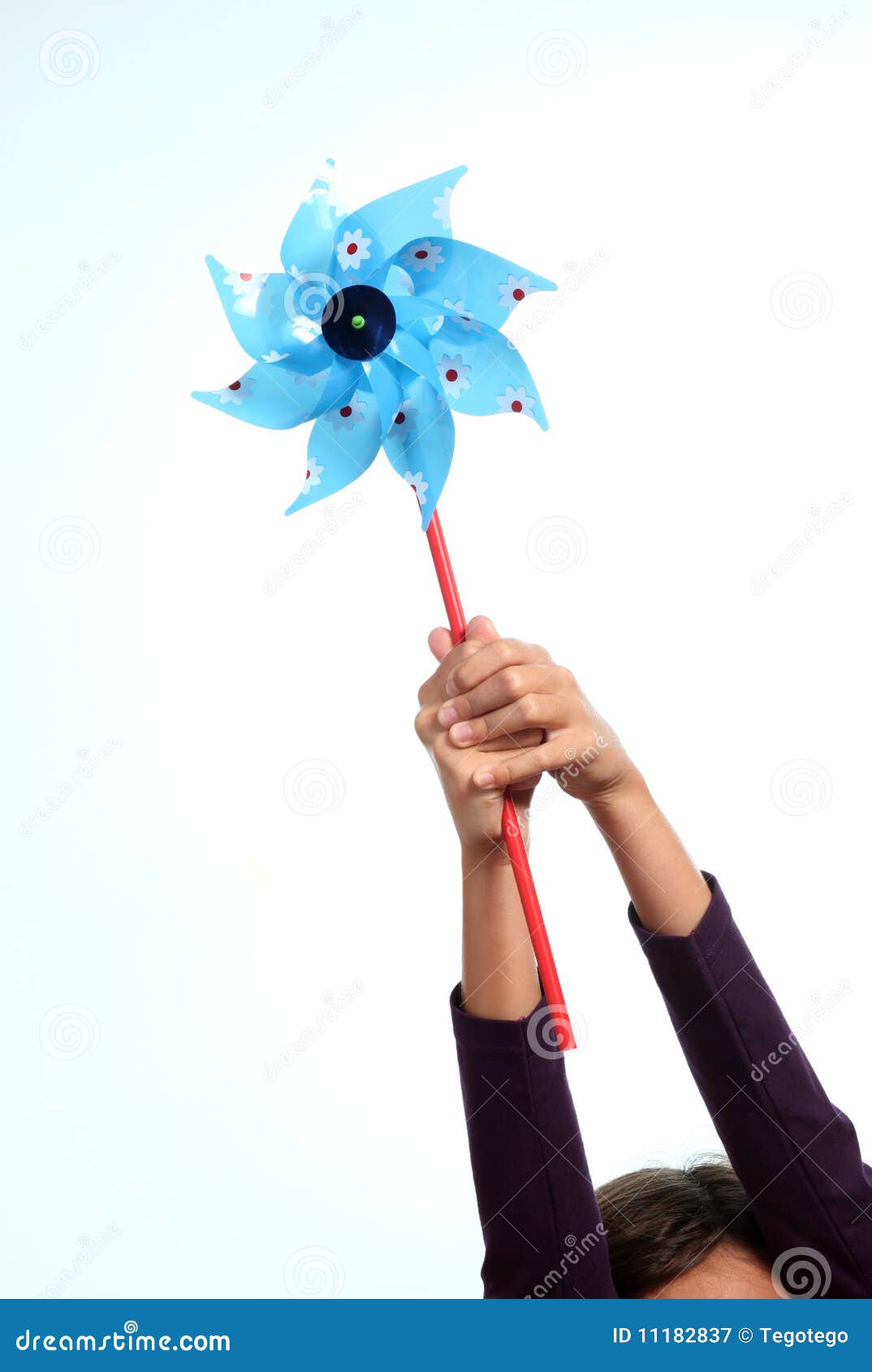 Hands with Windmill - Green Power Stock Image - Image of breath, summer ...