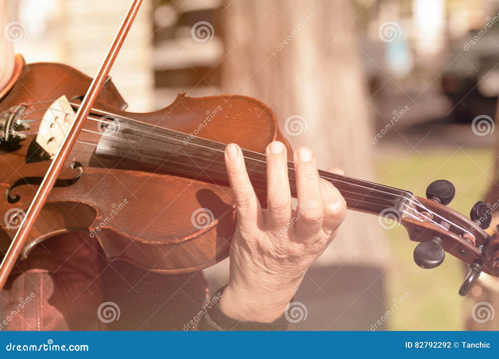 Hands of a Woman Playing the Violin Stock Photo - Image of classical ...