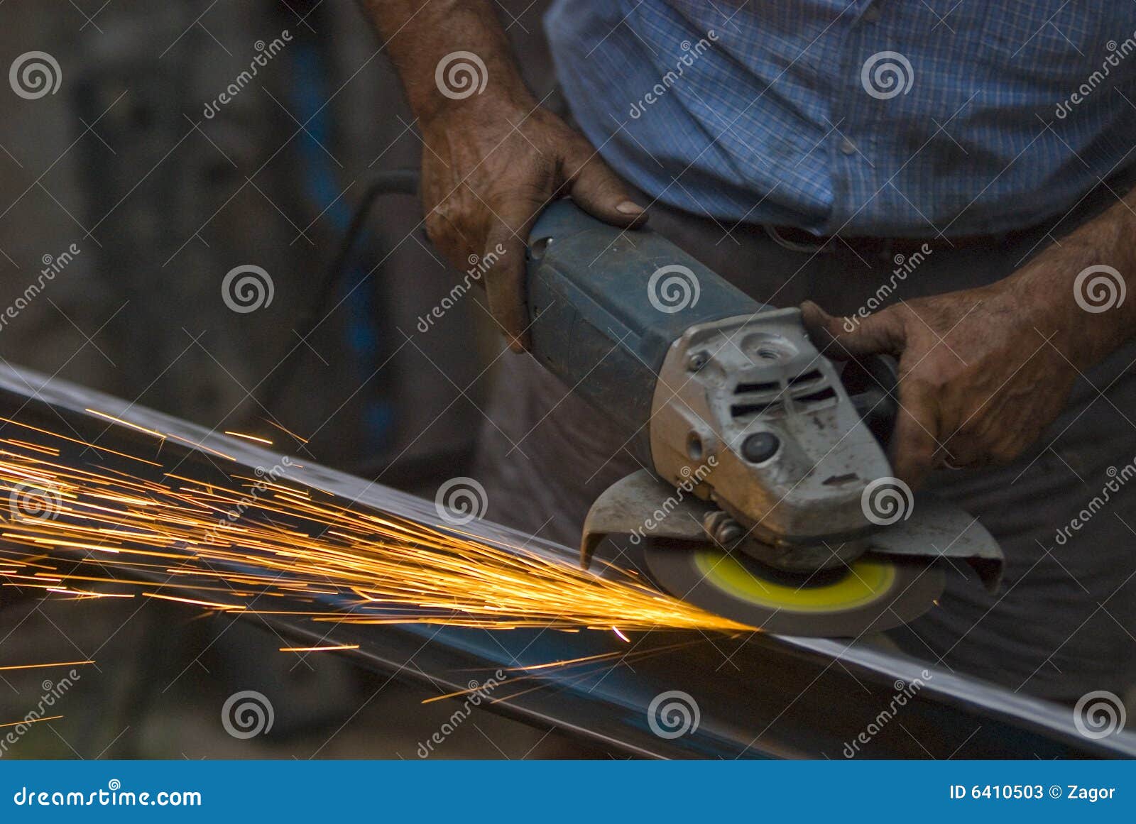 Hands on work stock image. Image of industry, outfit, orange - 6410503