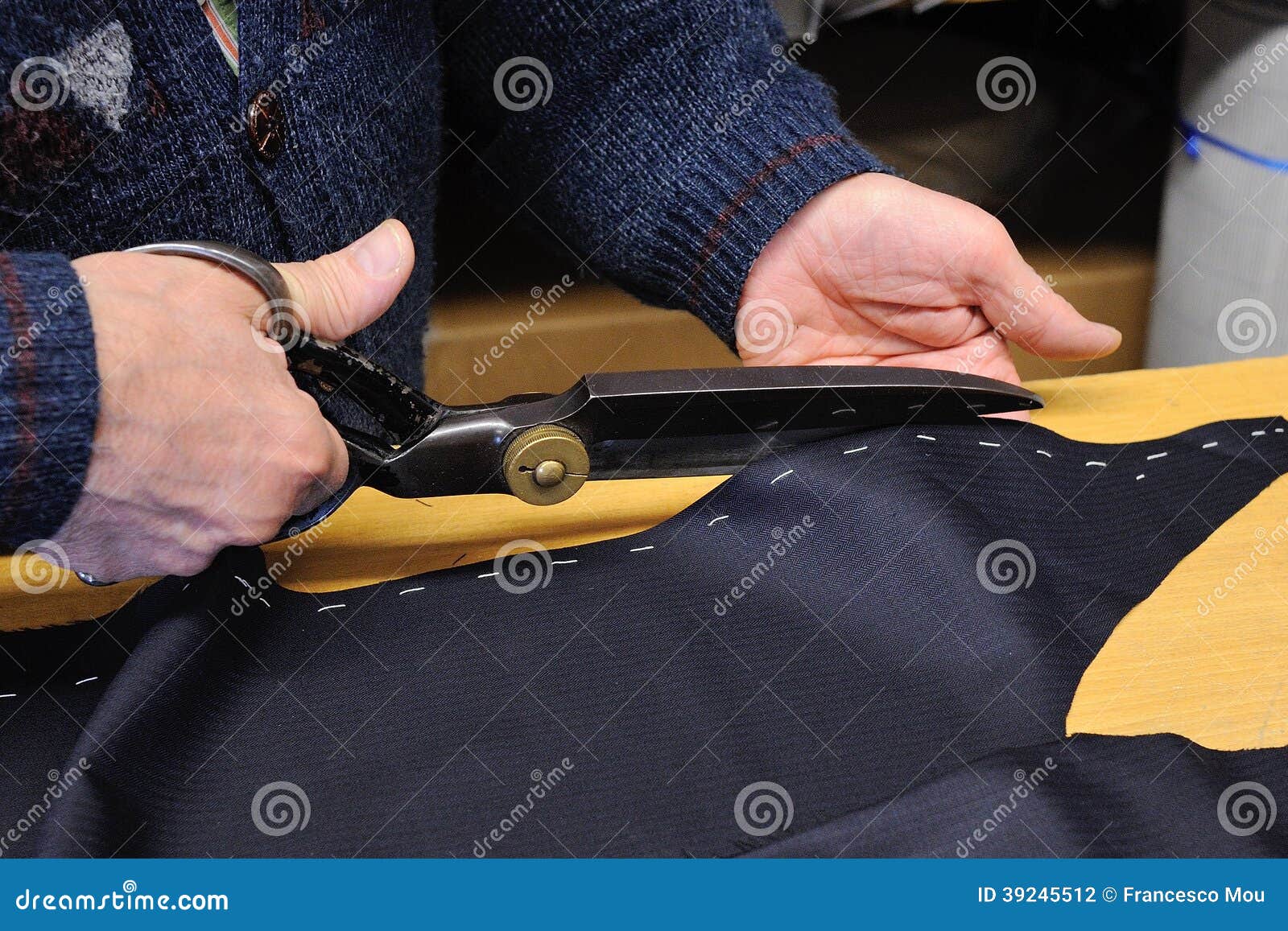 Hands at work stock photo. Image of material, tailoring - 39245512