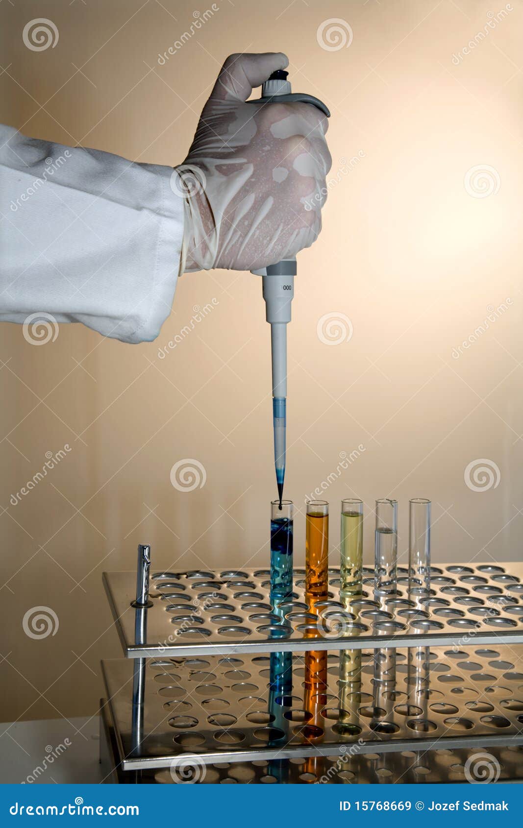 Hands by Work in Laboratory Stock Image - Image of muffler, medicine ...