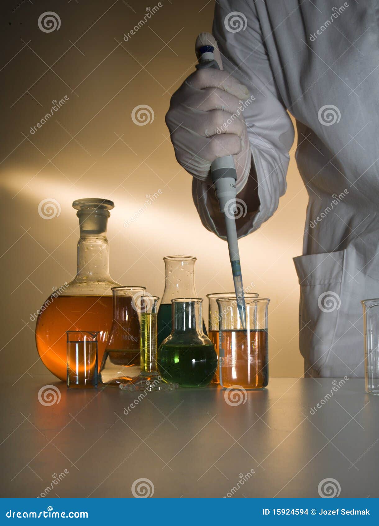 Hands by Work in Laboratory Stock Photo - Image of manufacture ...