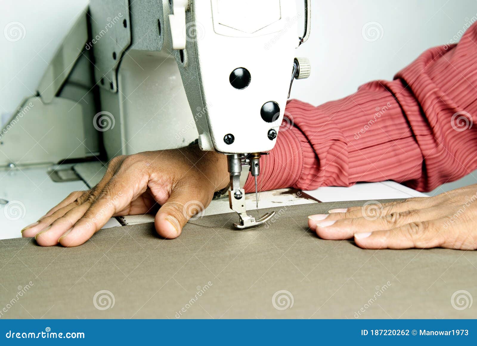 Hands Work a Sewing Machine Stock Photo - Image of park, needle: 187220262