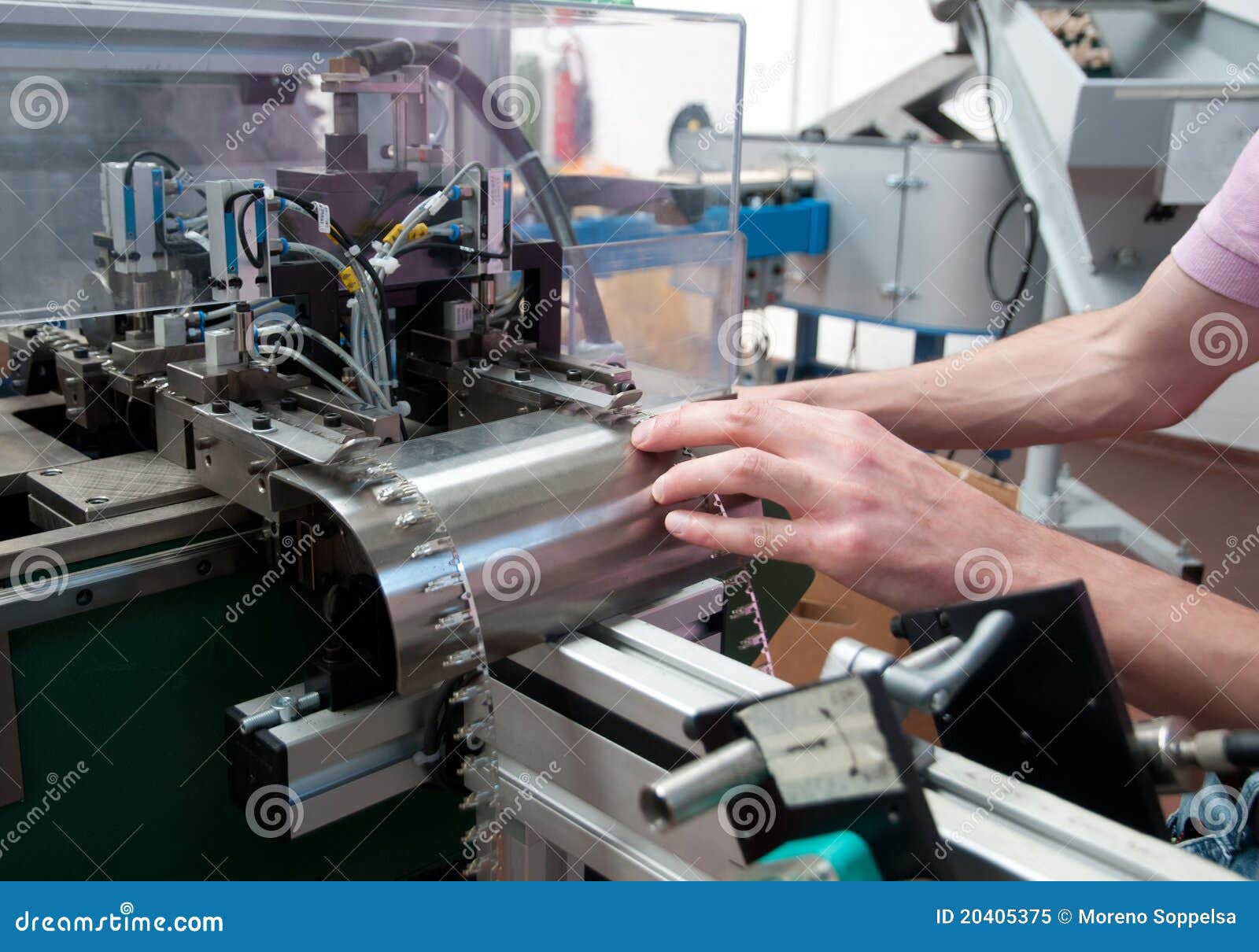 Hands of a Worker - Factory Stock Image - Image of steel, plan: 20405375