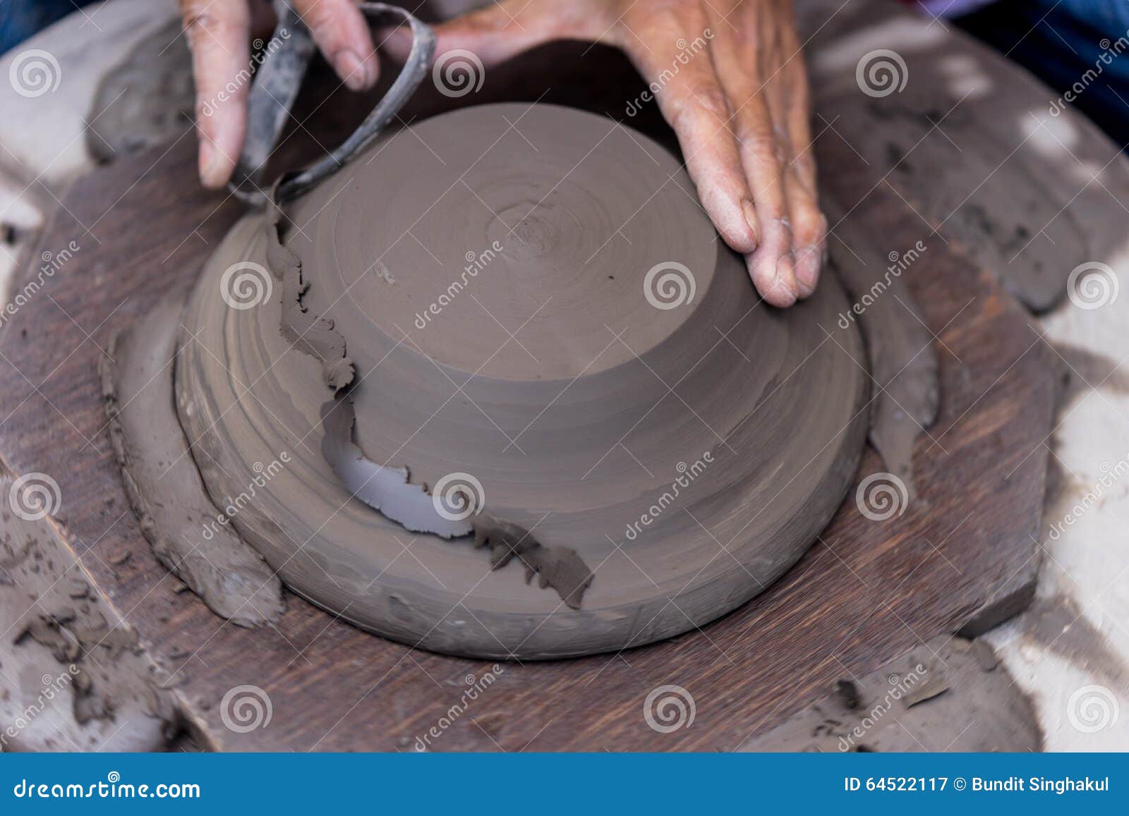 Hands working with clay stock image. Image of ceramic - 64522117