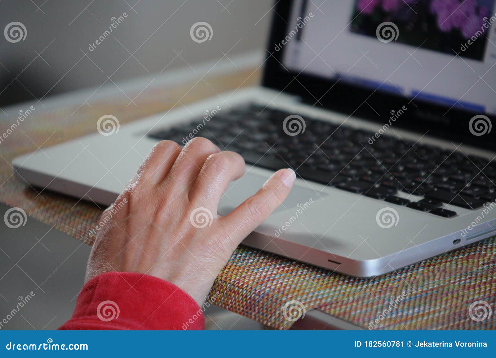Hands Working on the Computer Keyboard Stock Image - Image of press ...