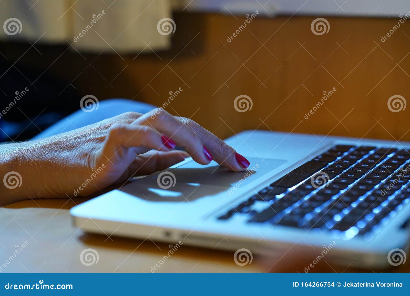 Hands Working on the Computer Keyboard Stock Photo - Image of hand ...