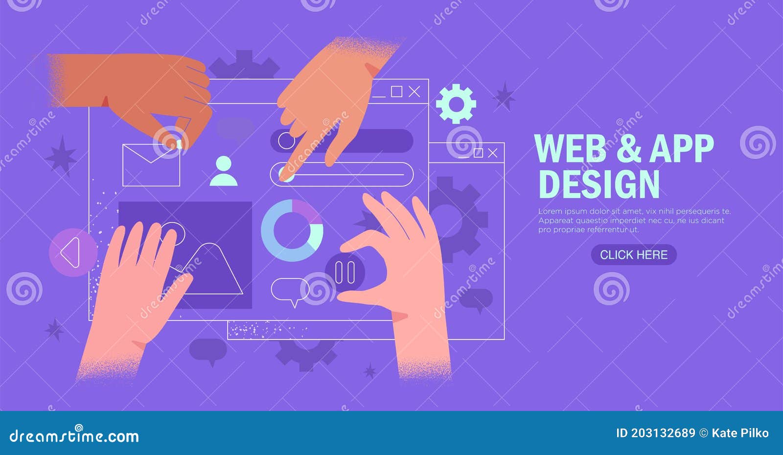 Hands Working On Website Or Application, Ui Ux Design And Programming ... Hands Working On Website Or Application, Ui Ux Design And Programming ...