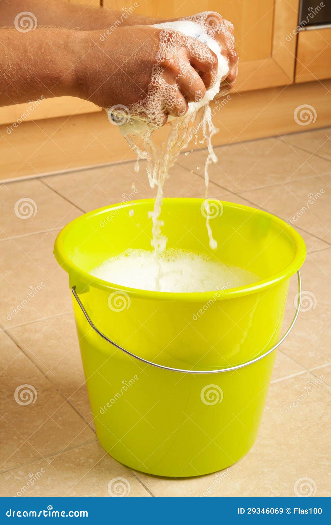 Hands wringing the water stock image. Image of equipment - 29346069