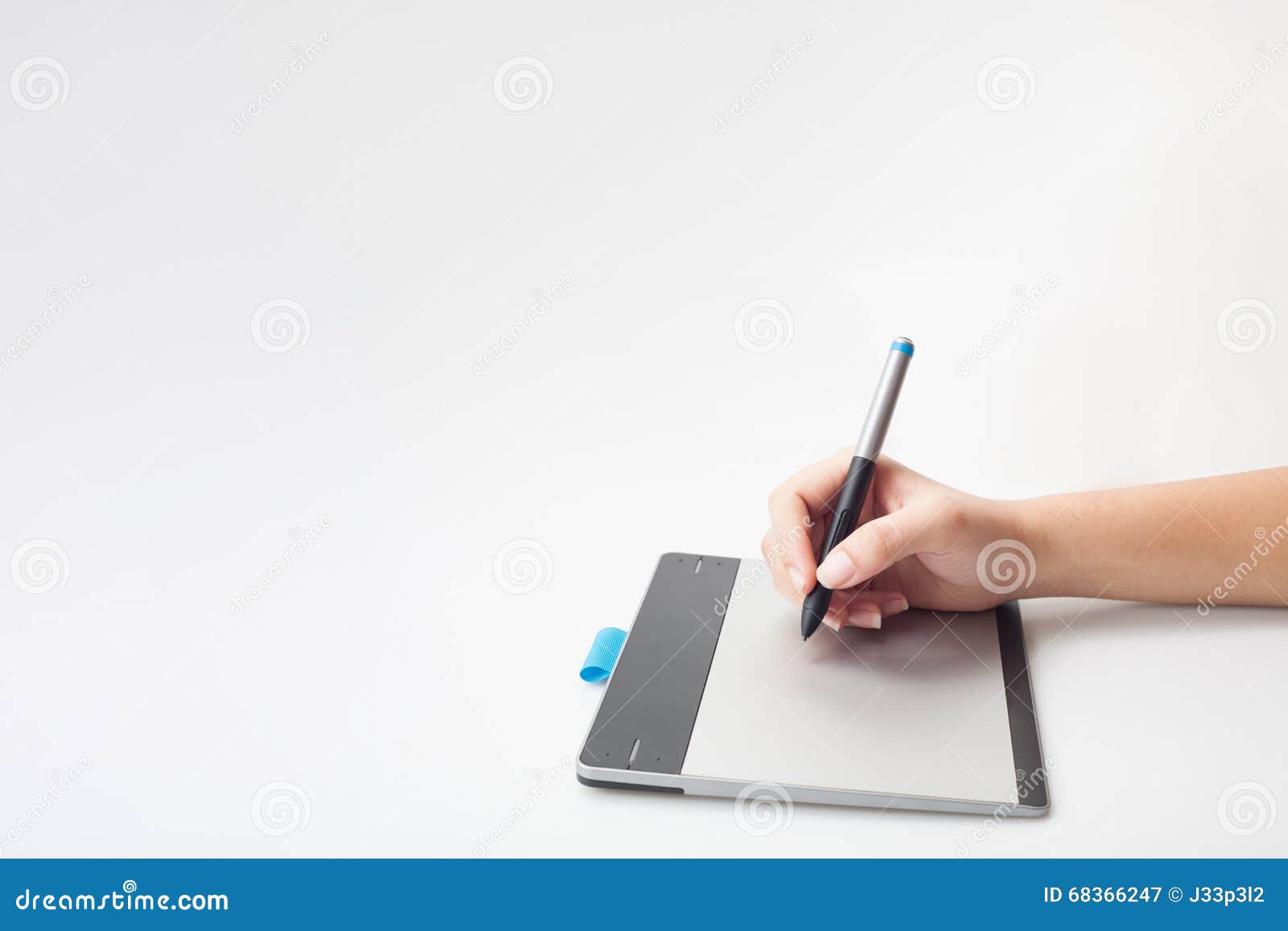 Hands Writing on Digital Tablet Stock Image - Image of electronics ...
