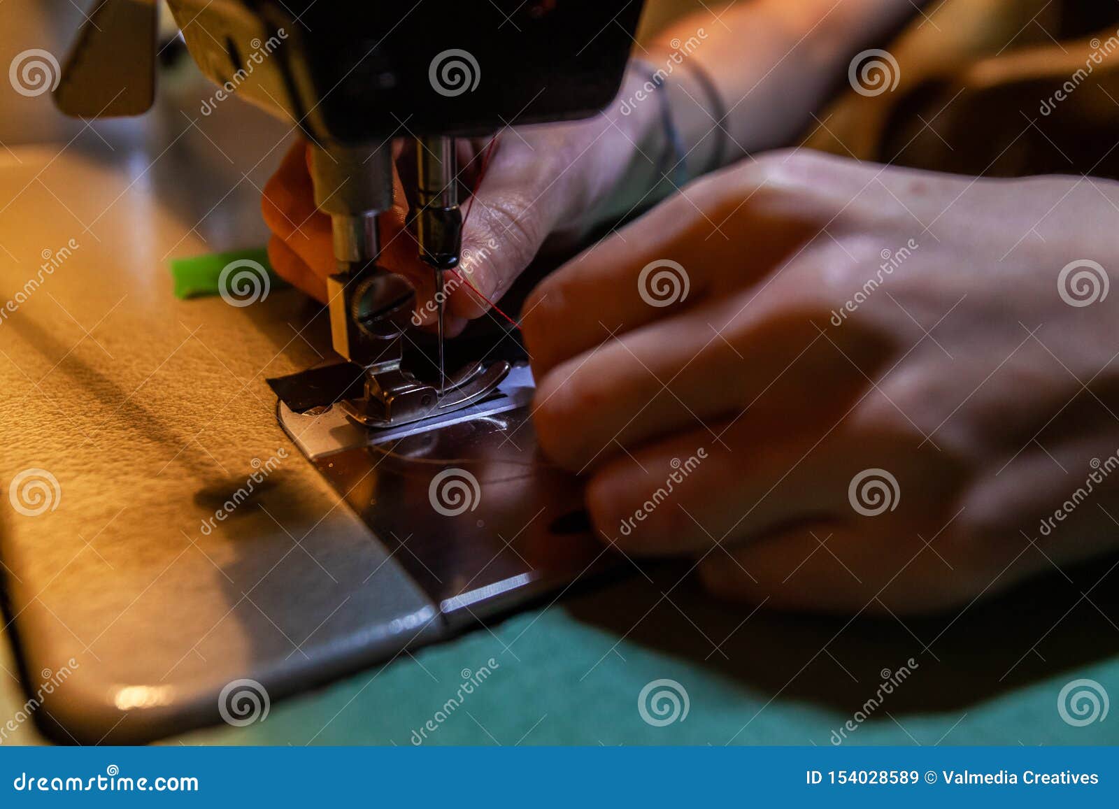 Young Fashion Designer Changing Thread Stock Image - Image of business ...