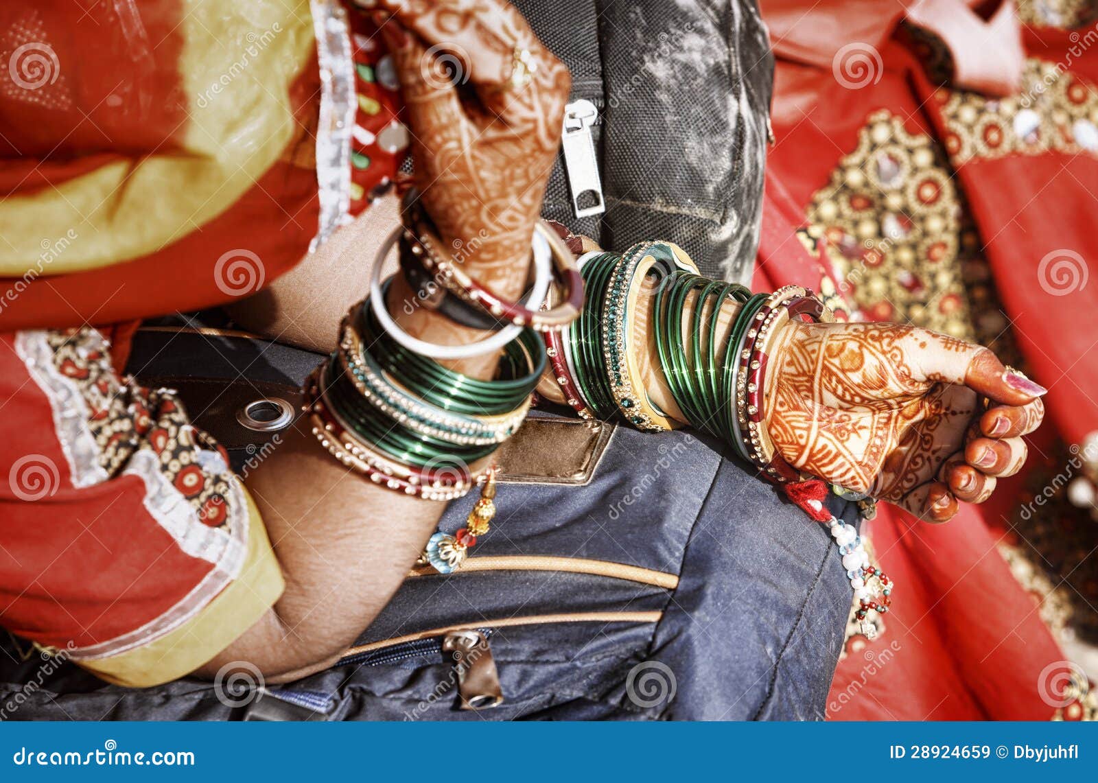 Hands of a Young Indian Woman. Stock Image - Image of india, design ...