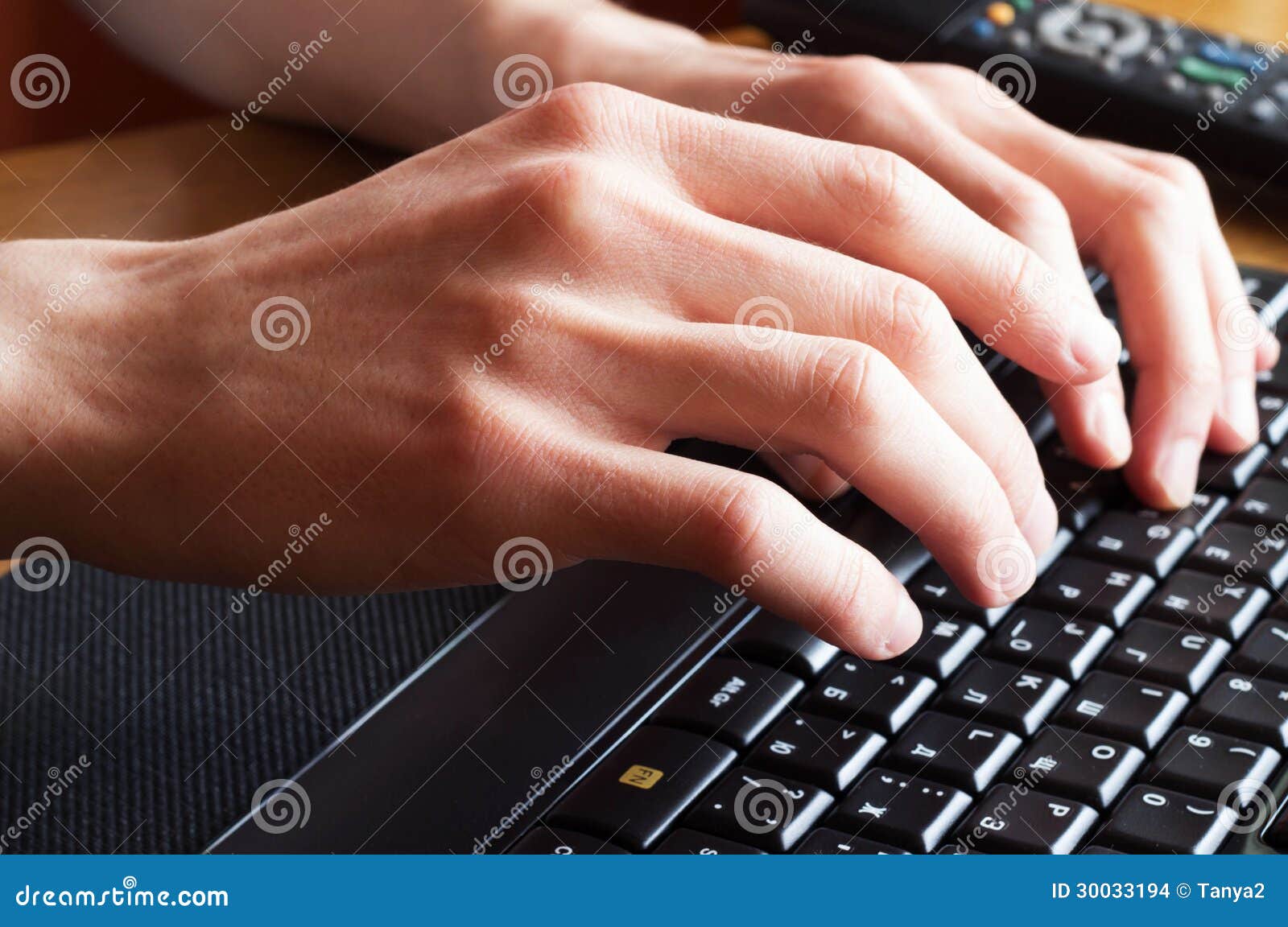 Hands and keyboard stock photo. Image of keys, print - 30033194