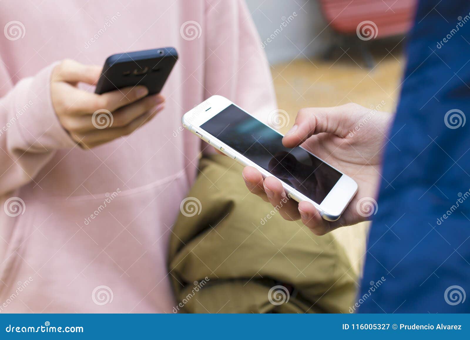 Group with mobile phone stock image. Image of meeting - 116005327