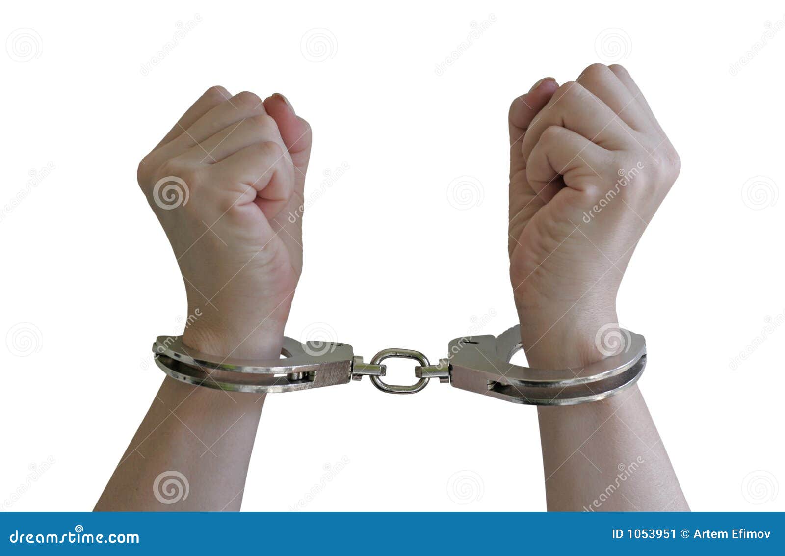 Handschellen stockbild. Bild von angekettet, gefängnis - 1053951
