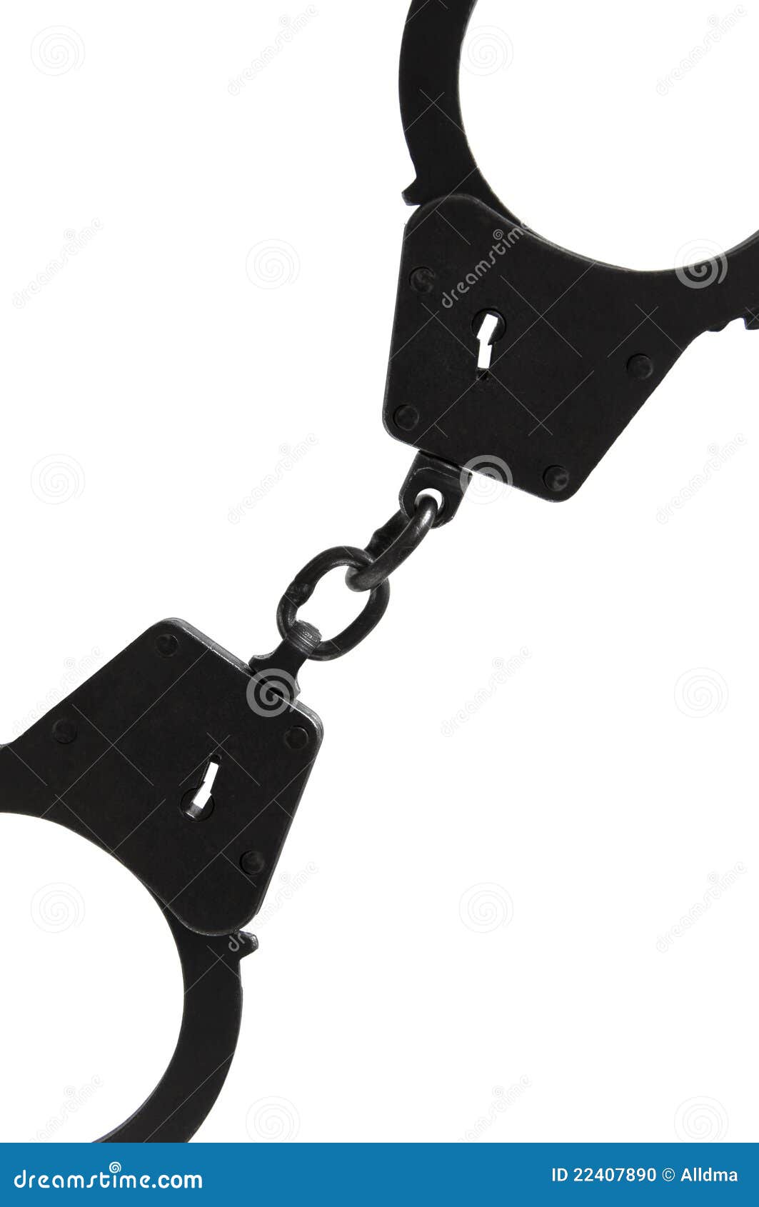 Handschellen stockfoto. Bild von detektiv, metalle, verriegelung - 22407890