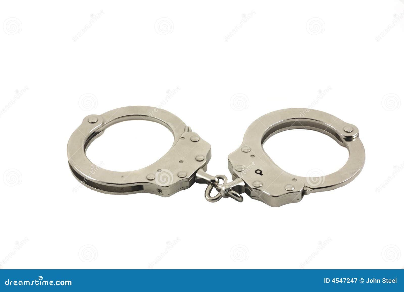 Handschellen stockbild. Bild von gerechtigkeit, stahl - 4547247