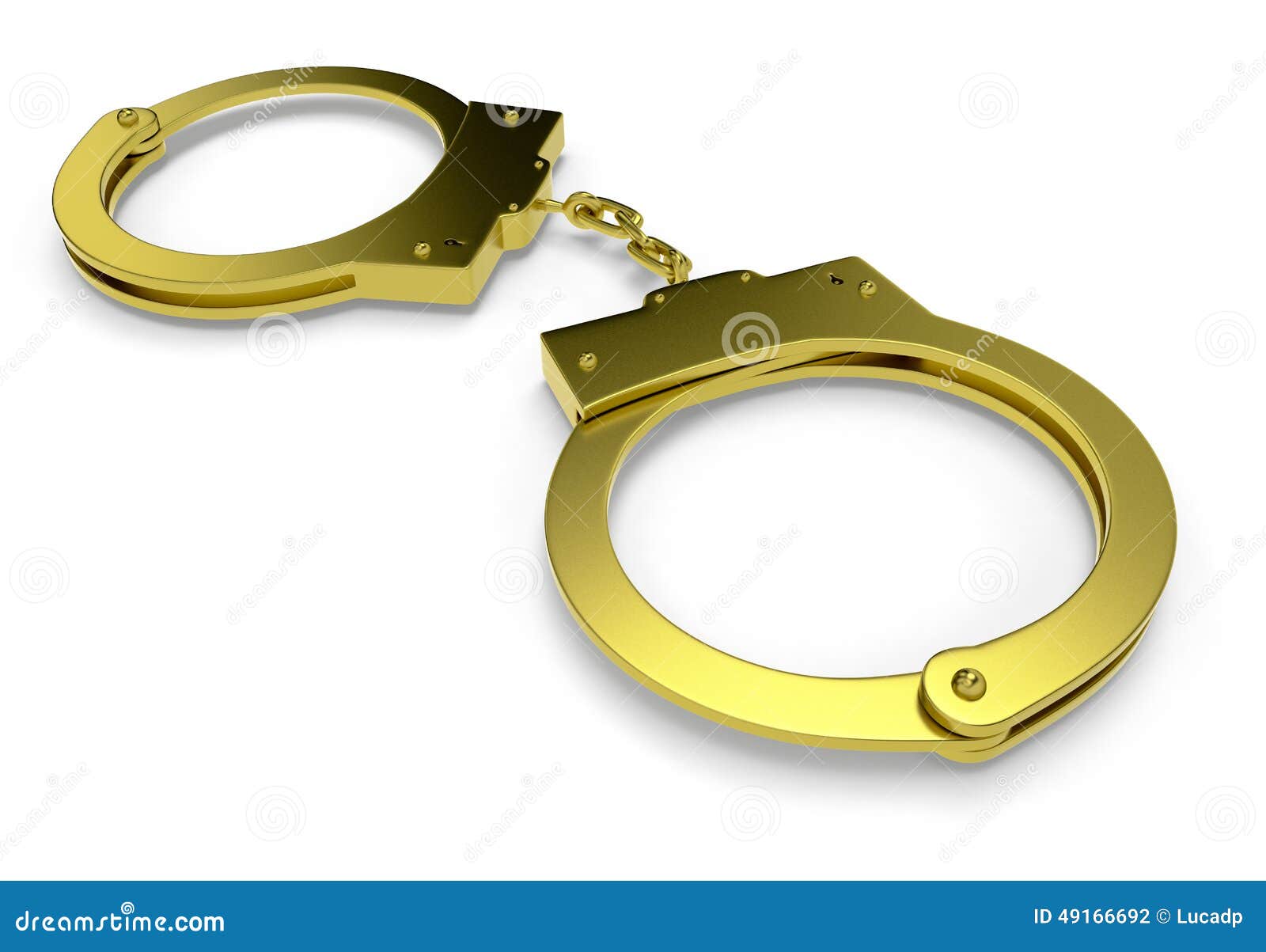 Handschellen stock abbildung. Illustration von glänzend - 49166692