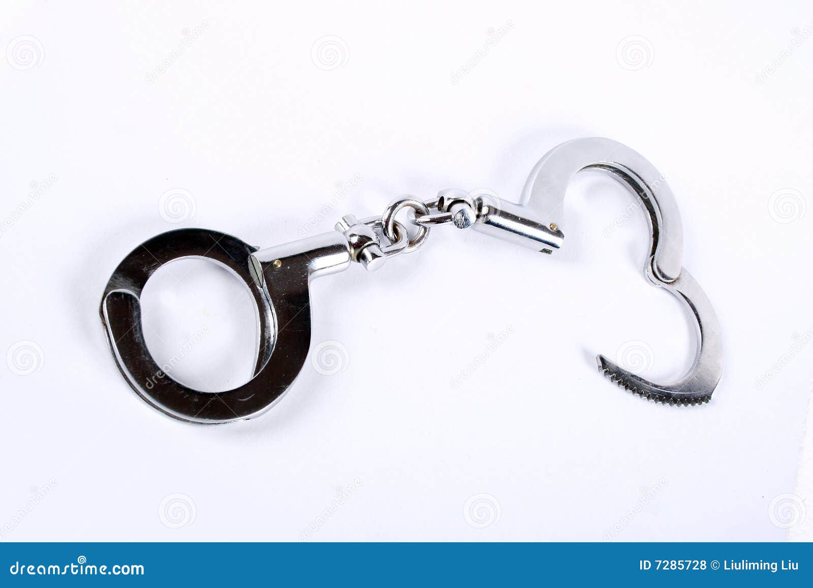 Handschellen stockfoto. Bild von gefangener, getrennt - 7285728